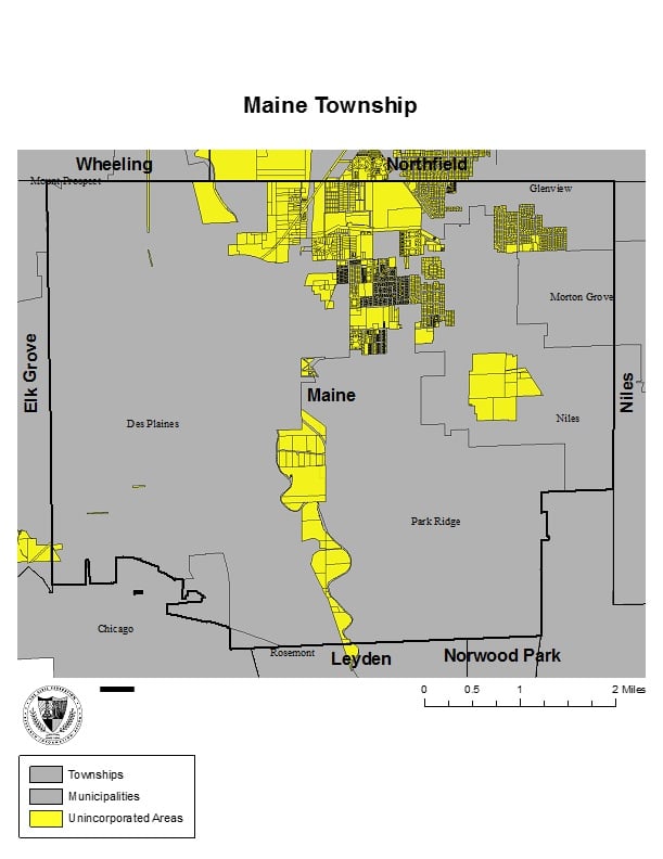 Unincorporated Cook County Map Unincorporated Cook County Map